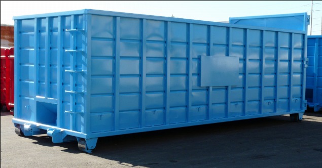 Blue container - Stockton Tri industries, LLC